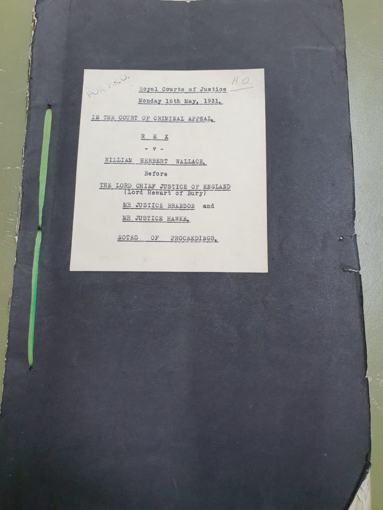 Full Appeal Trial of William Herbert Wallace | The Julia Wallace Murder ...