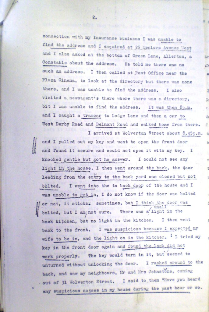 William Herbert Wallace – Statements | The Julia Wallace Murder Foundation